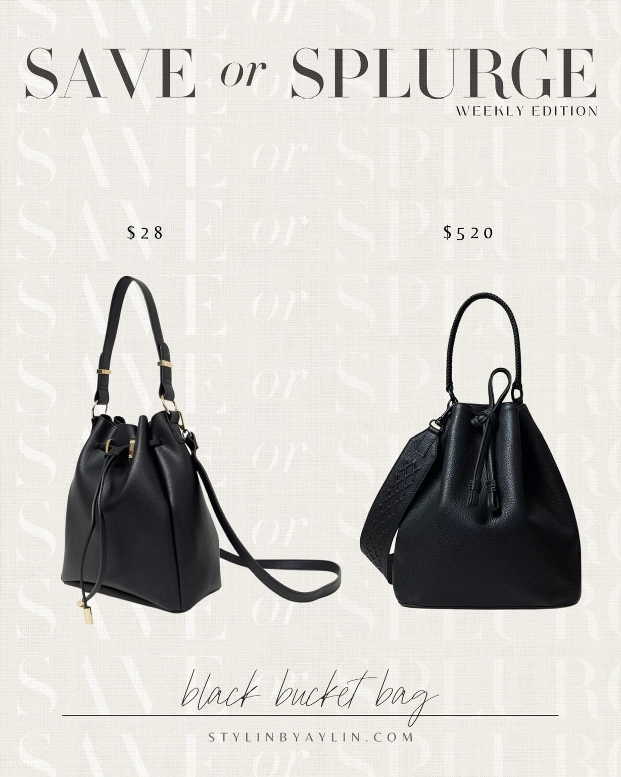 SAVE VS. SPLURGE - Stylin by Aylin
