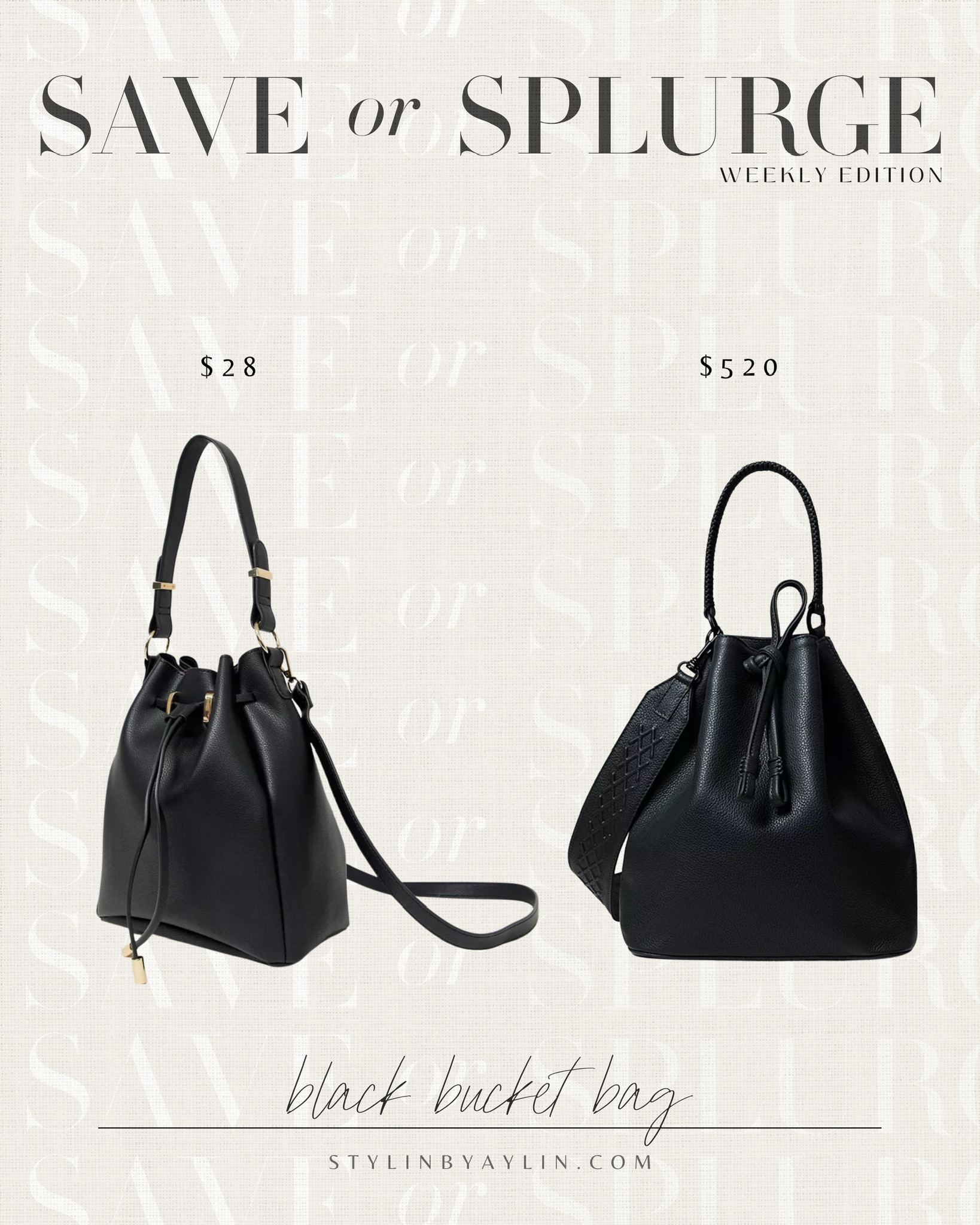 SAVE VS. SPLURGE - Stylin by Aylin