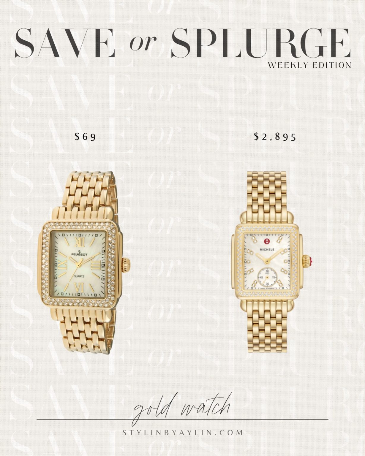 SAVE VS. SPLURGE - Stylin by Aylin