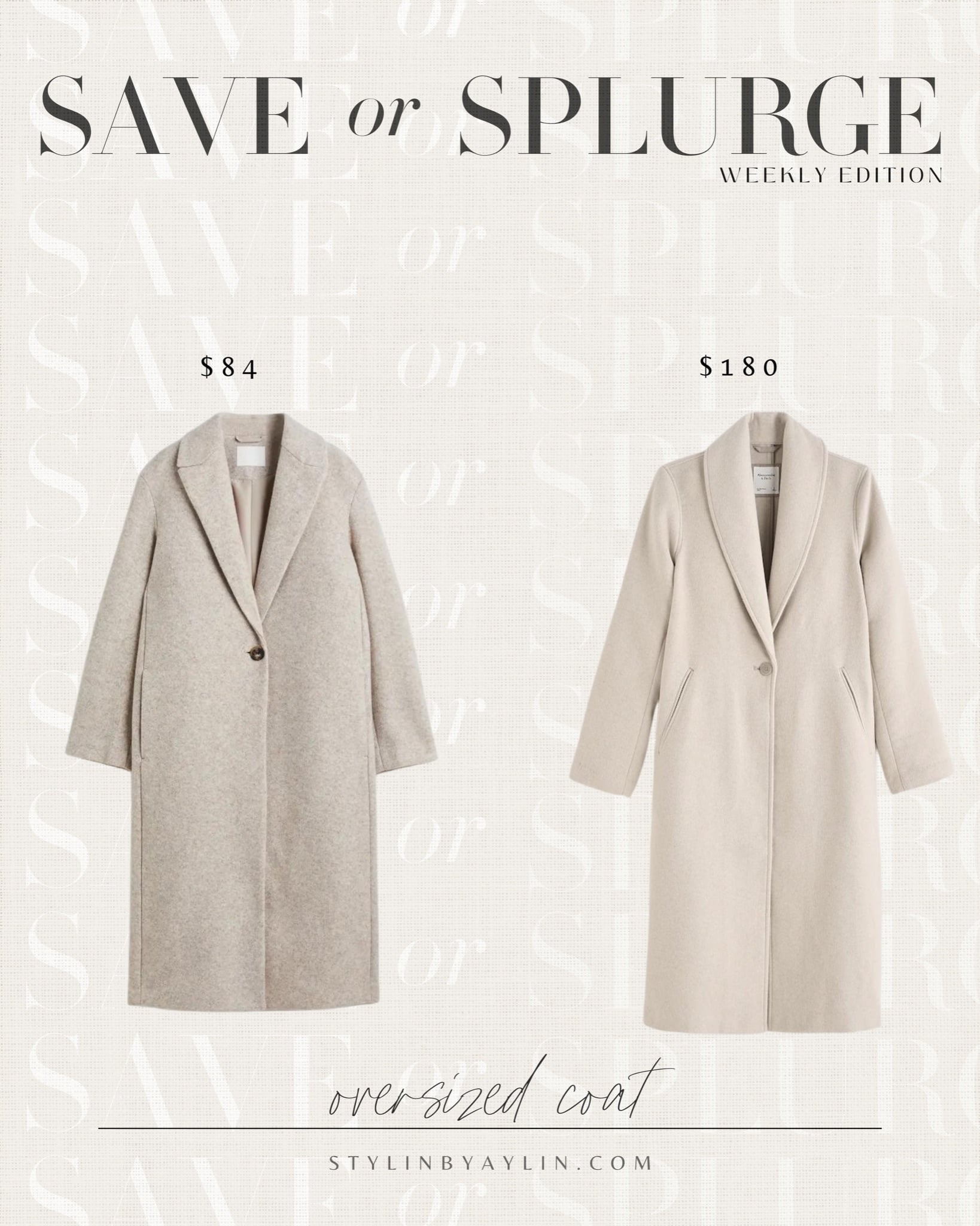 SAVE VS. SPLURGE - Stylin by Aylin