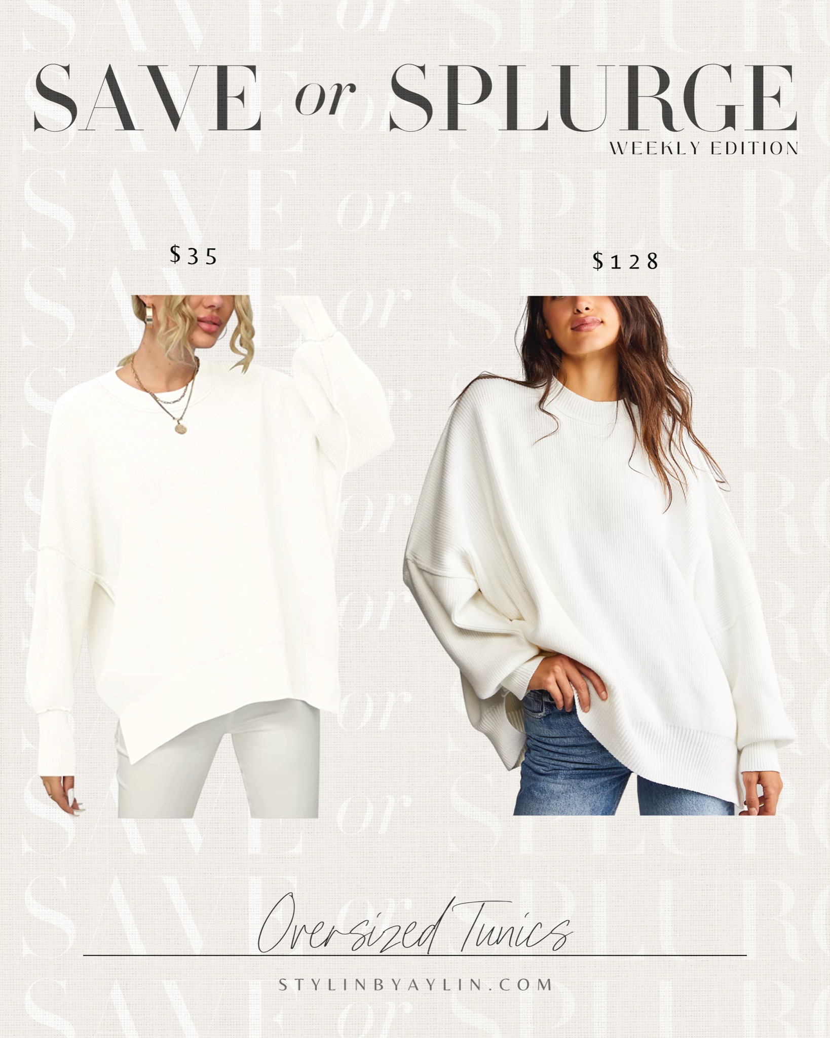 SAVE VS. SPLURGE - Stylin by Aylin